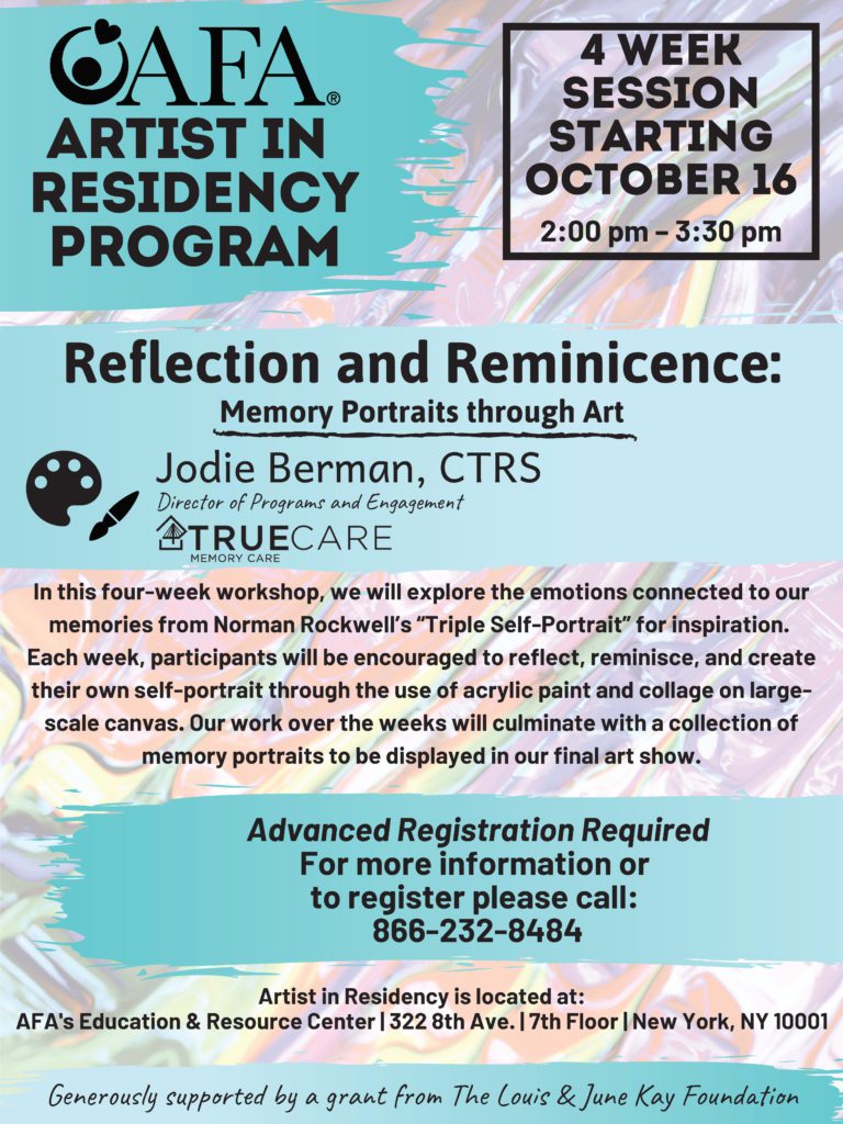 Alzheimer's Foundation of America | Artist in Residency Program