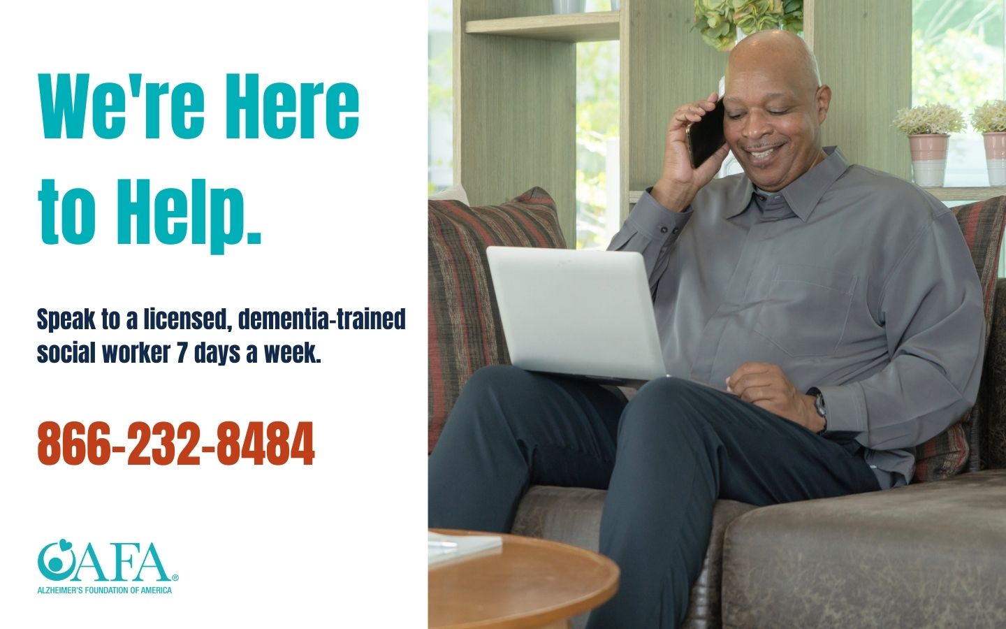 Alzheimer's help 7 days a week | AFA Helpline