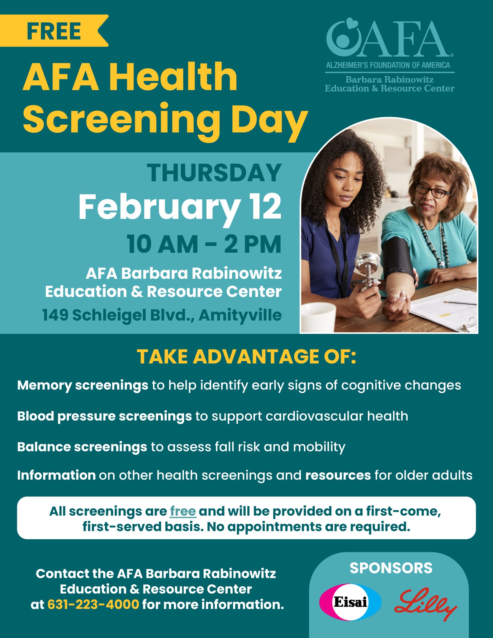 AFA Health Screening Day | Alzheimer's Foundation of America